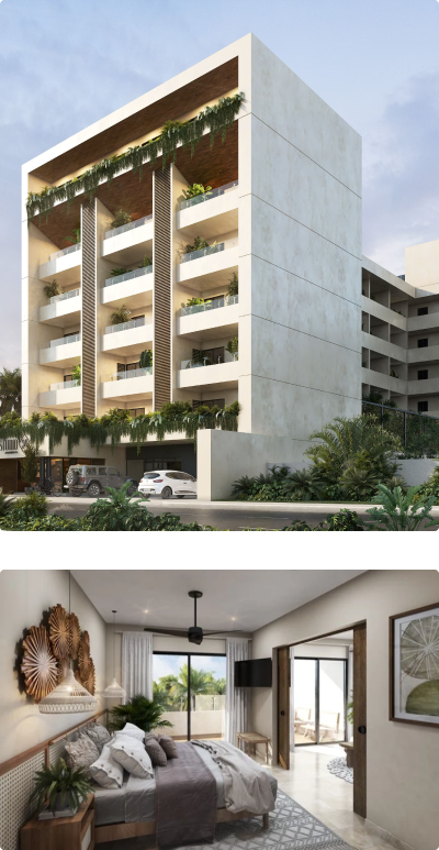 Departamentos en Venta en Playa del Carmen: Studio 34